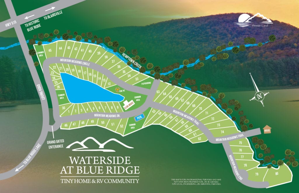 Site Map - Waterside at Blue Ridge